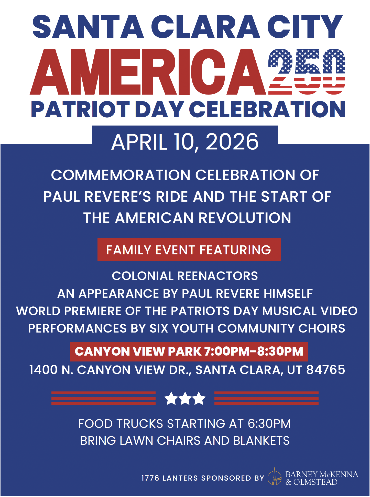 America250 Patriot Day Celebration - April 10, 2026 - Santa Clara City ...